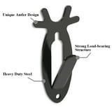 PIT66 1Pc Black European Mount Skull Wall Hanger Hook Deer Antelope Antler Style- 20lb - Walmart.com