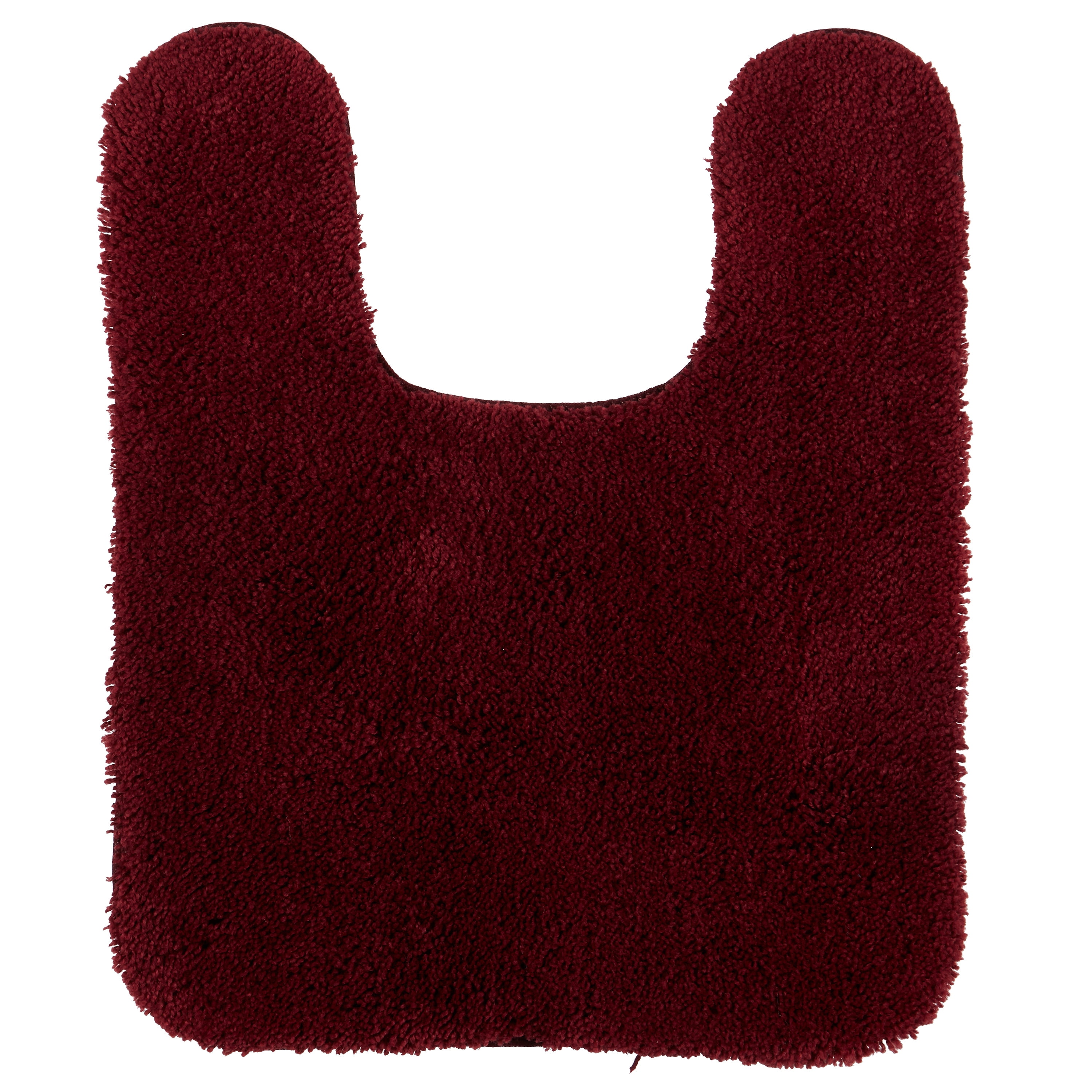 Mohawk Home Pure Perfection Merlot Bath Rug Contour, 1'8"x2', Red ...