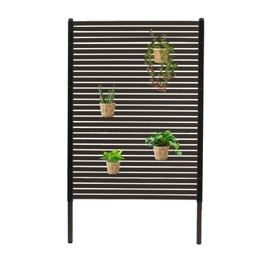 ADDOK Air Conditioner Fence Privacy Screen,Resin Outdoor Privacy Vinyl ...