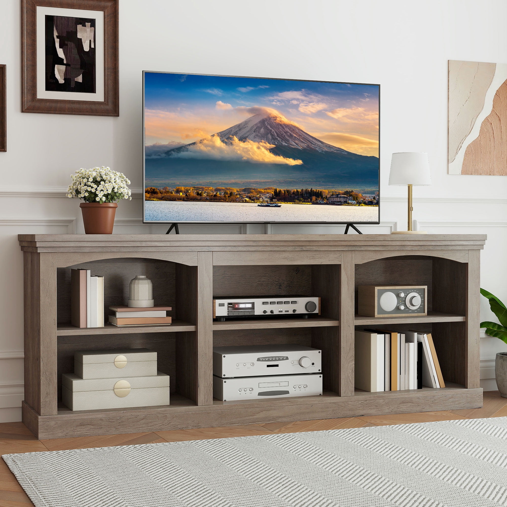 Click here for Dextrus 70 Farmhouse Tv Stand For Tvs Up To 80  En... prices