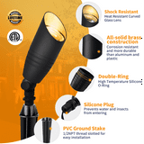 Gardenreet Outdoor Low Voltage Landscape Lights Black with 5W MR16 LED ...