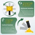 VOOMEY Paint Edger, 360° Rotation Handle Paint Edger Trimmer with 5pcs ...