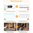 5W Mirror Lights with Remote Control,Eye-Friendly Vanity Lights Stick ...