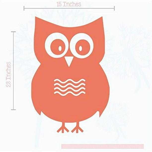 Owl Vinyl Decals Wall Art Stickers Children Room Décor, 23x15-inch ...