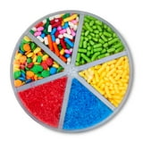 Great Value Rainbow Sprinkles 6-Cell Assortment, 6.91 oz for Baking ...
