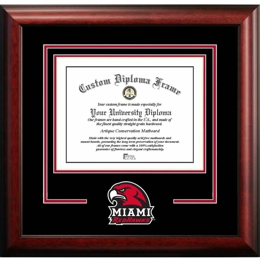 Miami University Redhawks 8.5" x 11" Spirit Diploma Frame - Walmart.com