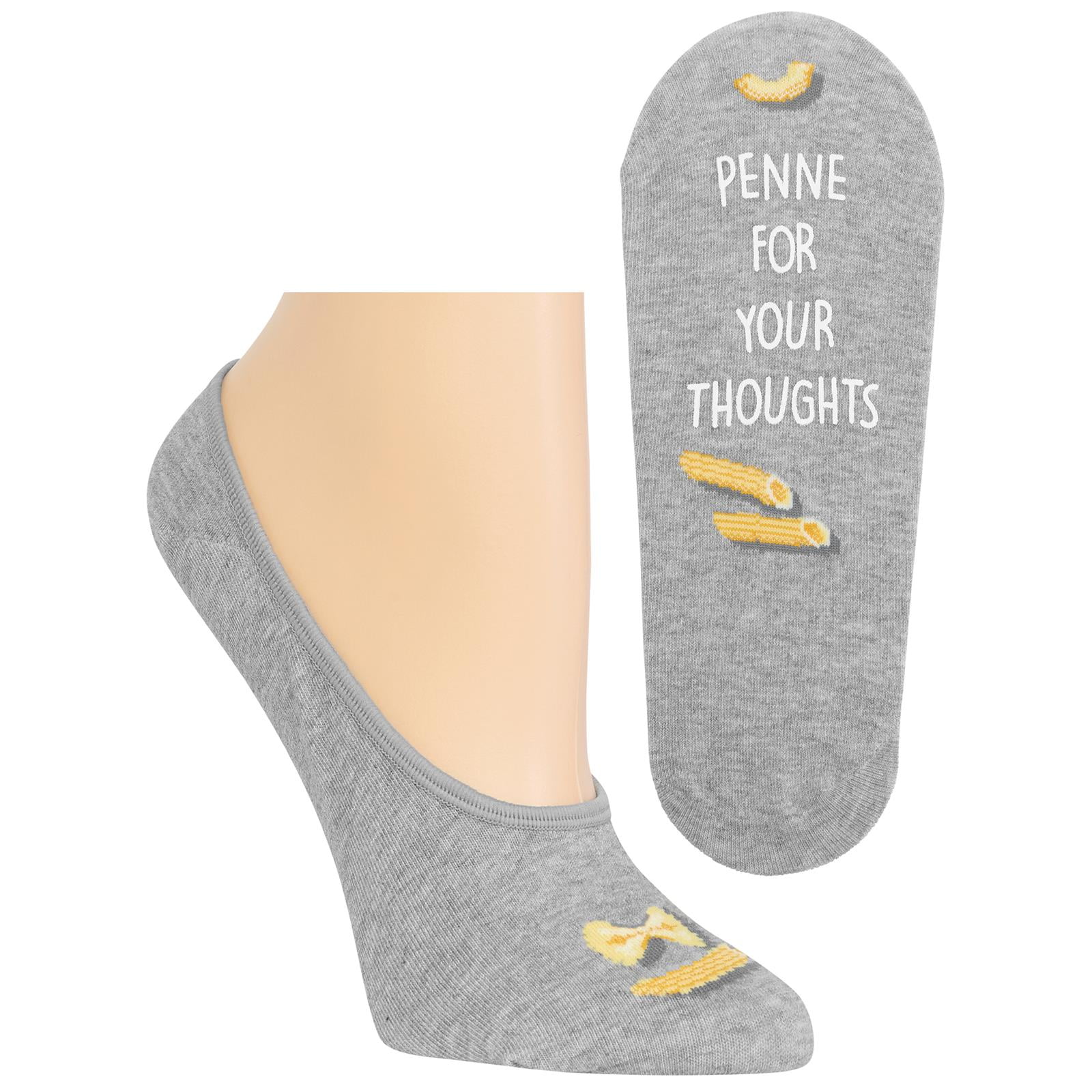 Hot Sox Womens Penne for Your Thoughts Liner Socks, Womens Shoe Size 4 ...