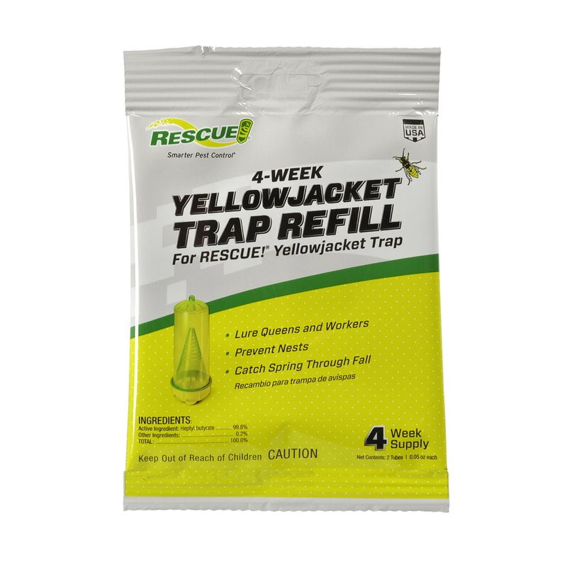 RESCUE! Yellowjacket Attractant Reusable Yellowjacket Traps 4 Week ...