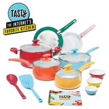 Tasty Ceramic Titanium-Reinforced Non-Stick Cookware Set, Multicolor ...