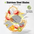 Blender, Professional Smoothie Blender with 4 Stainless Steel Blades ...