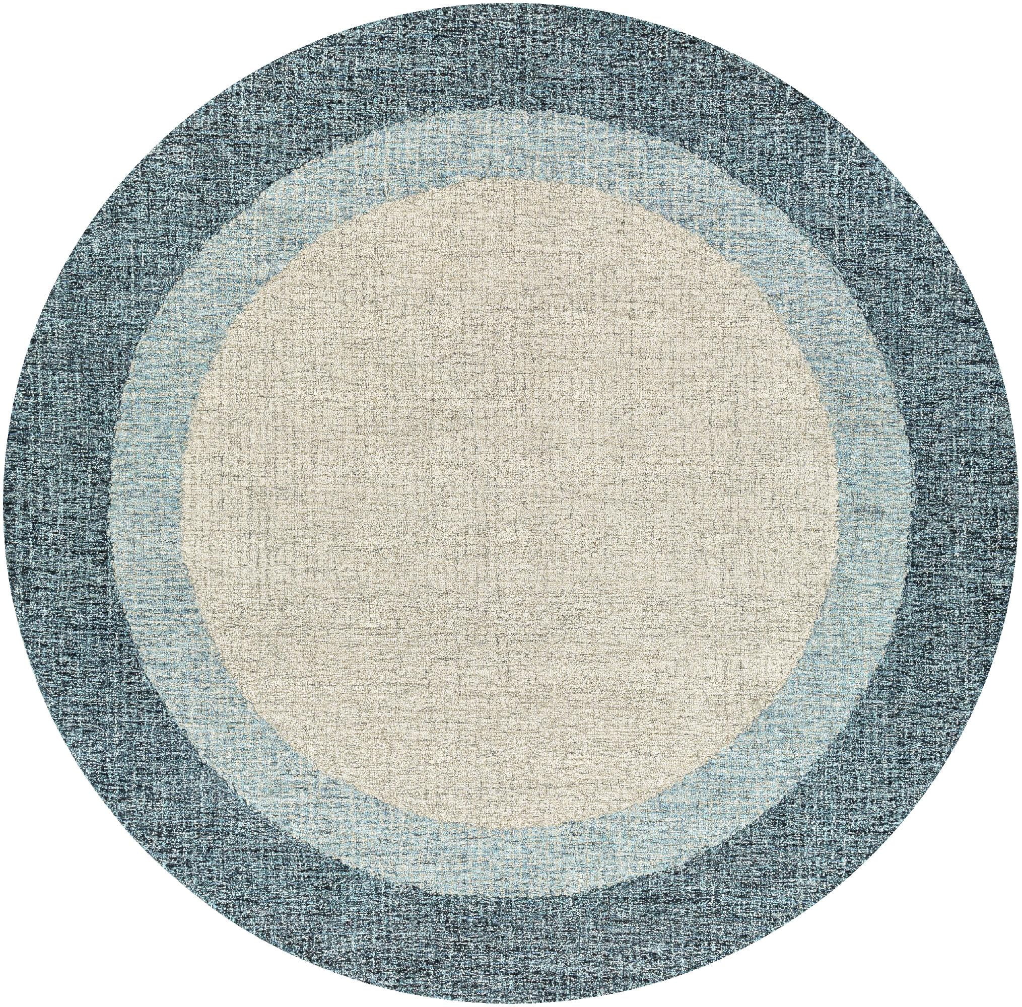 Mark&Day Area Rugs, 8ft Round Sarah Modern Navy Area Rug (8' Round ...