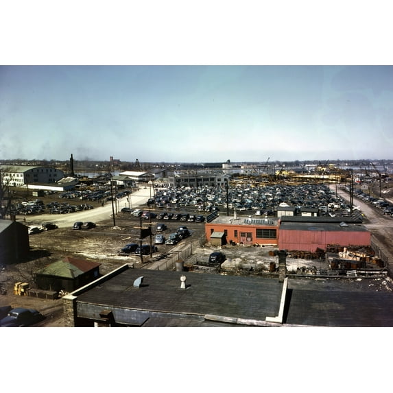 24x36 gallery poster, Defoe Shipbuilding Company yards, Bay City ...