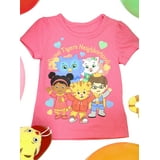 Daniel Tiger Toddler Girls Short Sleeve Tee T-Shirt DTG042SS - Walmart.com