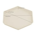 Divided Serving Tray Hexagonal Plates Impregnable Dinner Plates ...