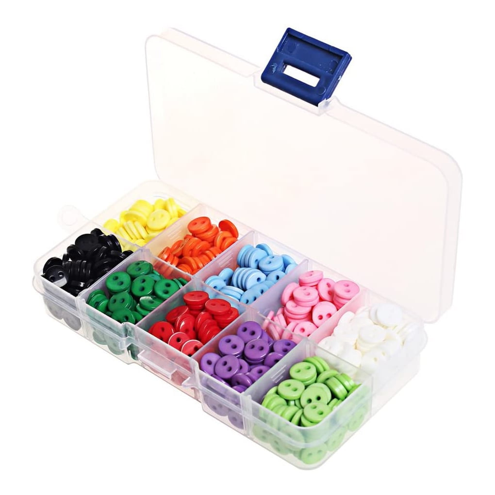 Worallymy 750 Pcs/Set 2-Hole Buttons Clothing Diy Sewing Crafting ...