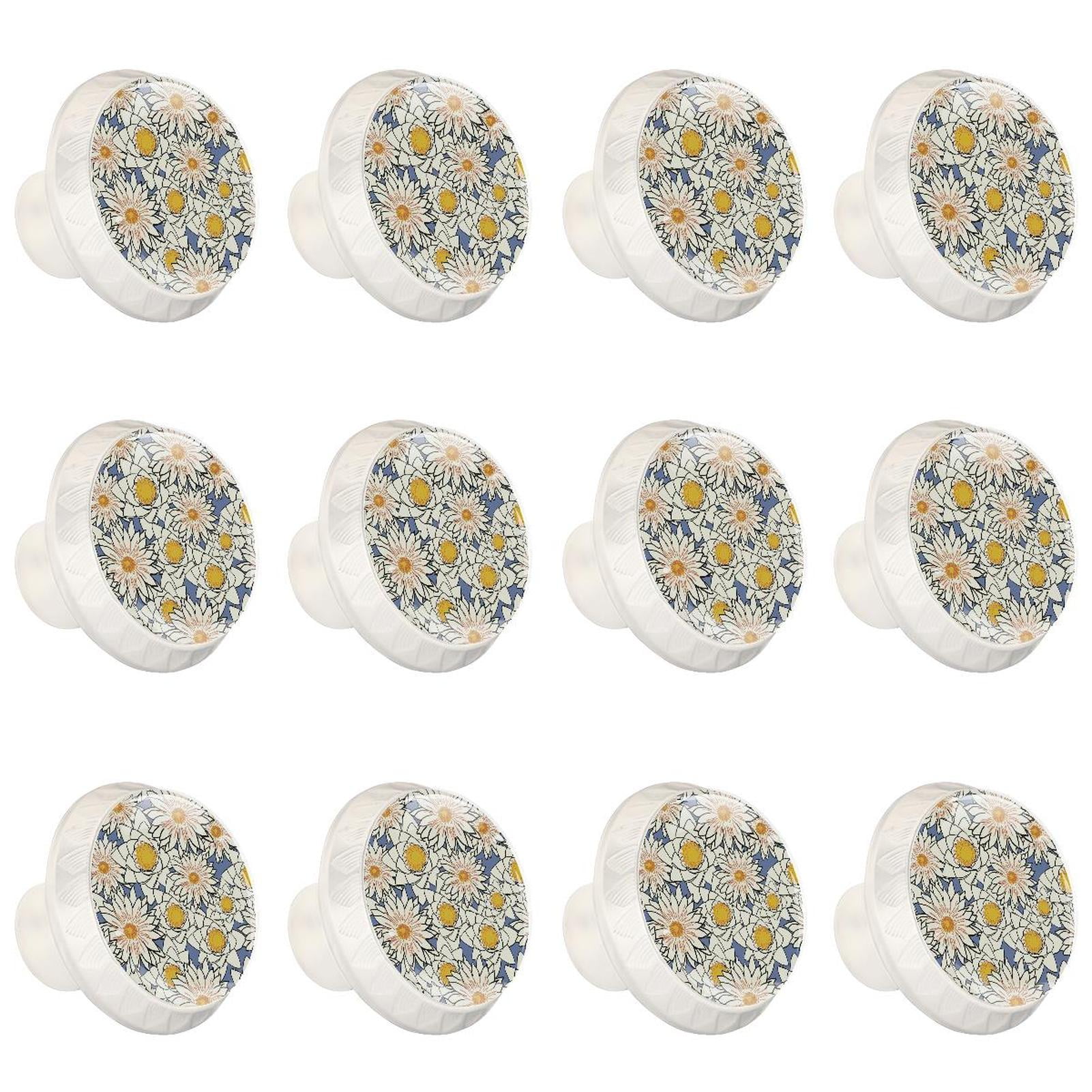 12 Pcs Drawn Lotus Flower Knobs for Kitchen Cabinet Cupboard Dresser ...
