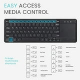 Perixx PERIBOARD-716 Wireless Keyboard with Touchpad, Support Multiple ...