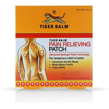 Tiger Balm Topical Pain Analgesic Large Patch, Pack of 6 - Walmart.com