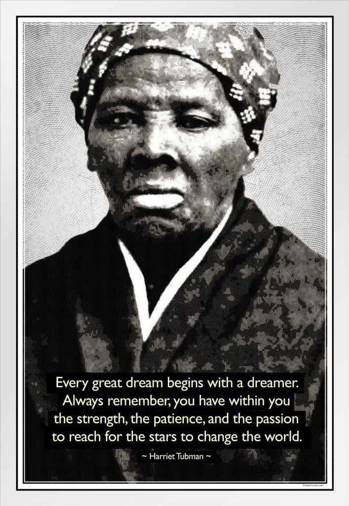 Harriet Tubman Change The World Quote Face Photo Motivational ...
