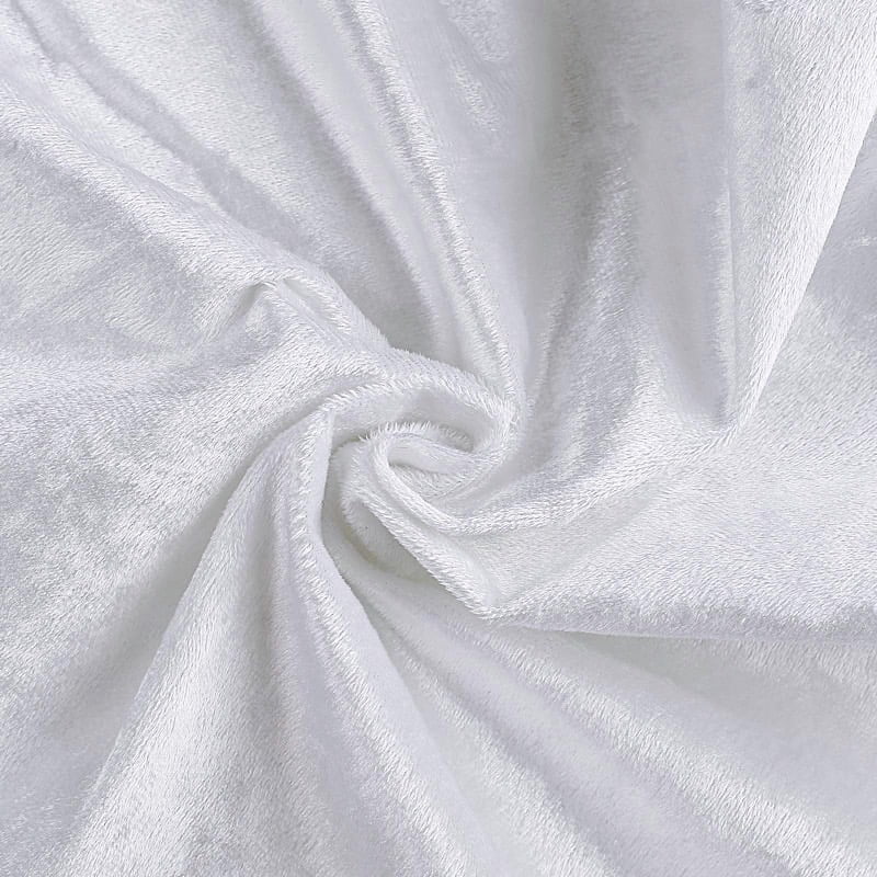 BalsaCircle 5 yards 65" White Premium Velvet Fabric Roll Wedding Party ...