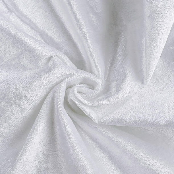 BalsaCircle 5 yards 65" White Premium Velvet Fabric Roll Wedding Party ...