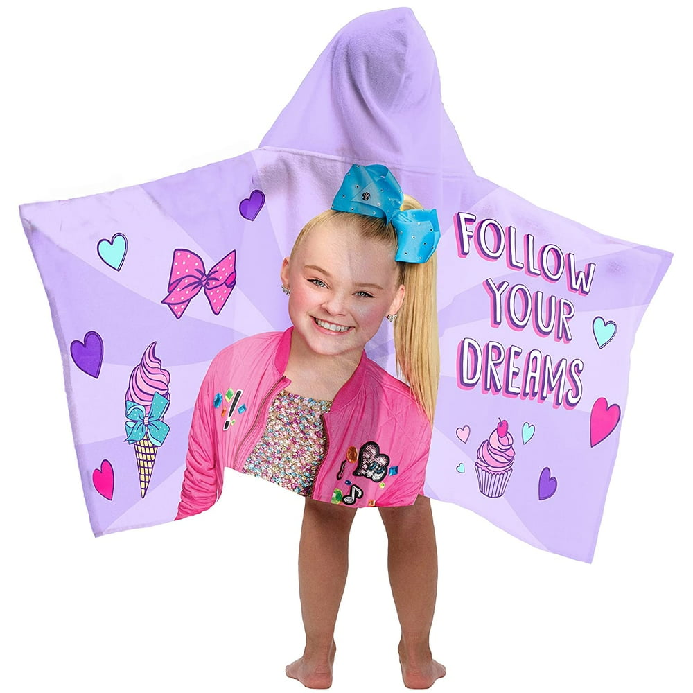 Jay Franco Nickelodeon JoJo Siwa Follow Your Dreams Hooded Bath/Pool ...