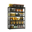 "REIBII 60""W Steel Shelf Unit: Heavy Duty 3000LBS Adjustable 5 Tier ...