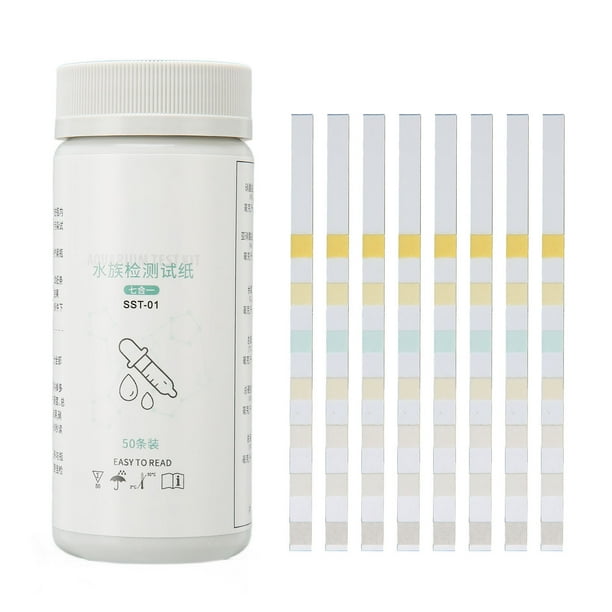 Fish Test Strips, Fast Aquarium Water Test Strips 7 In 1 Easy To Use ...