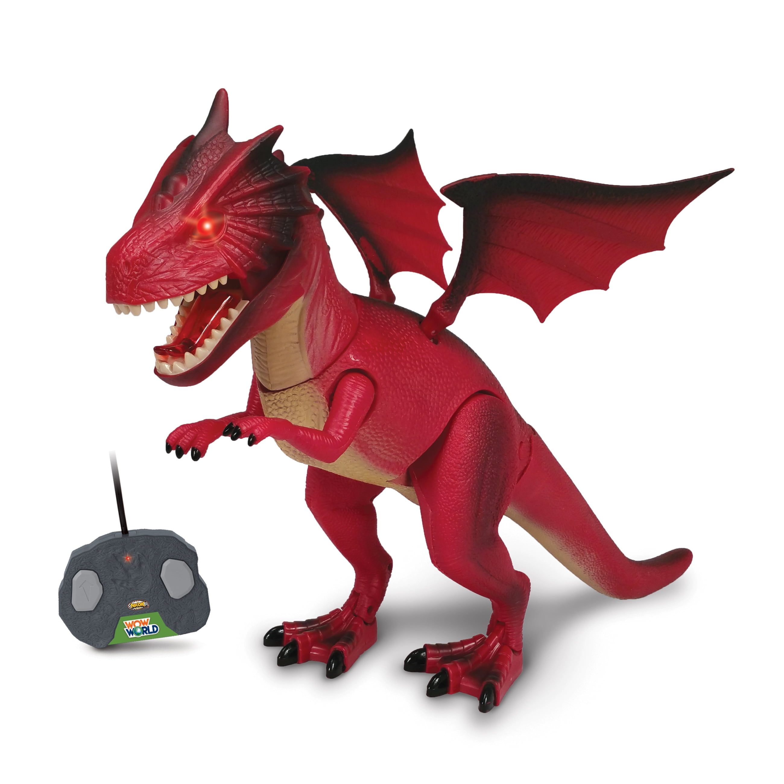 NKOK WowWorld Fire Dragon RC w/ Lights, Sounds, Motion - Walmart.com