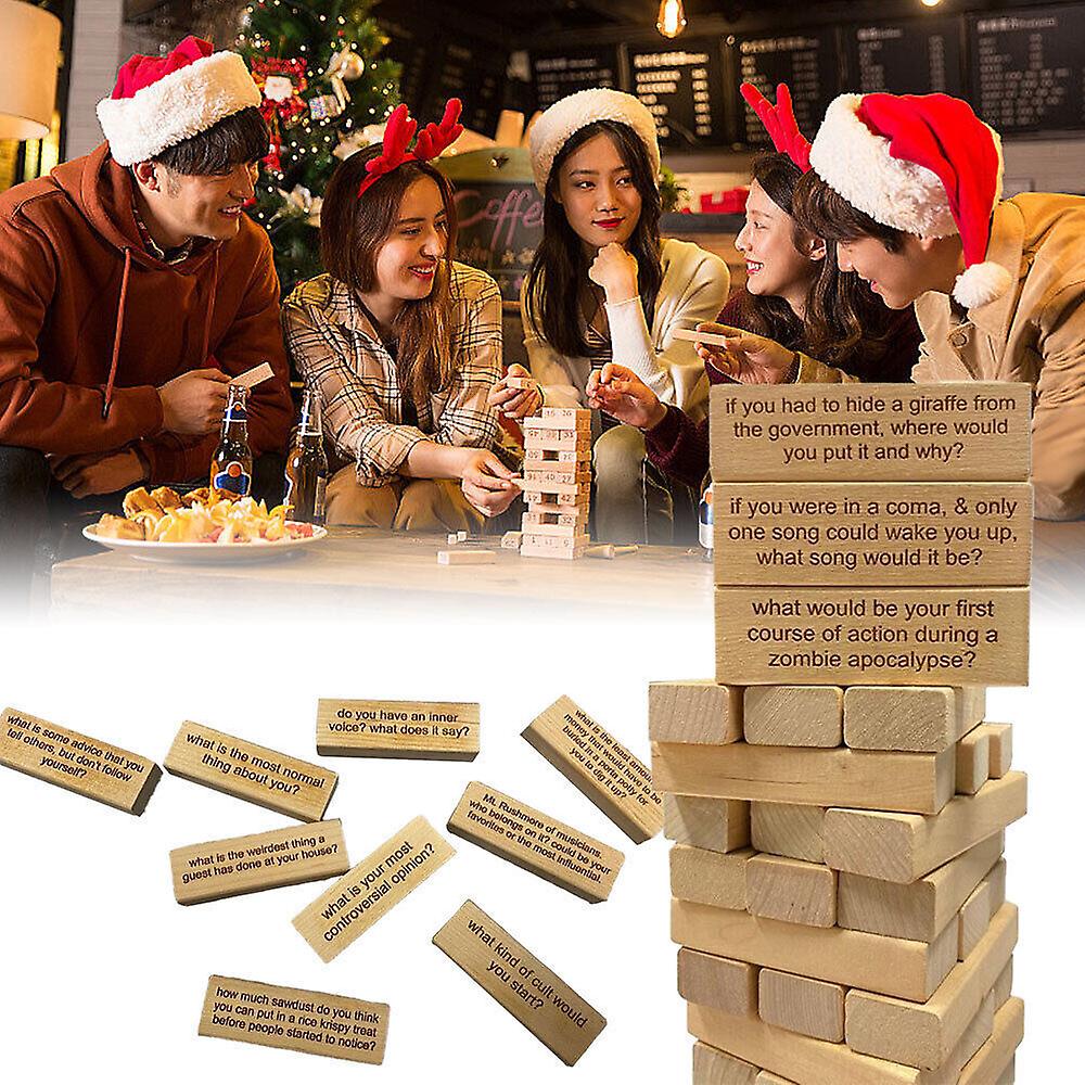 Juego de torre de caída de preguntas para romper el hielo, torre de ...