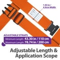 Fosmon Luggage Straps for Suitcases (2 Pack), Travel Belts with ...