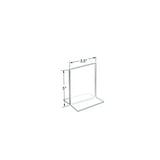 2-Sided Double-Foot Acrylic Sign Holder (Vertical - 3.5"W x 5"H ...