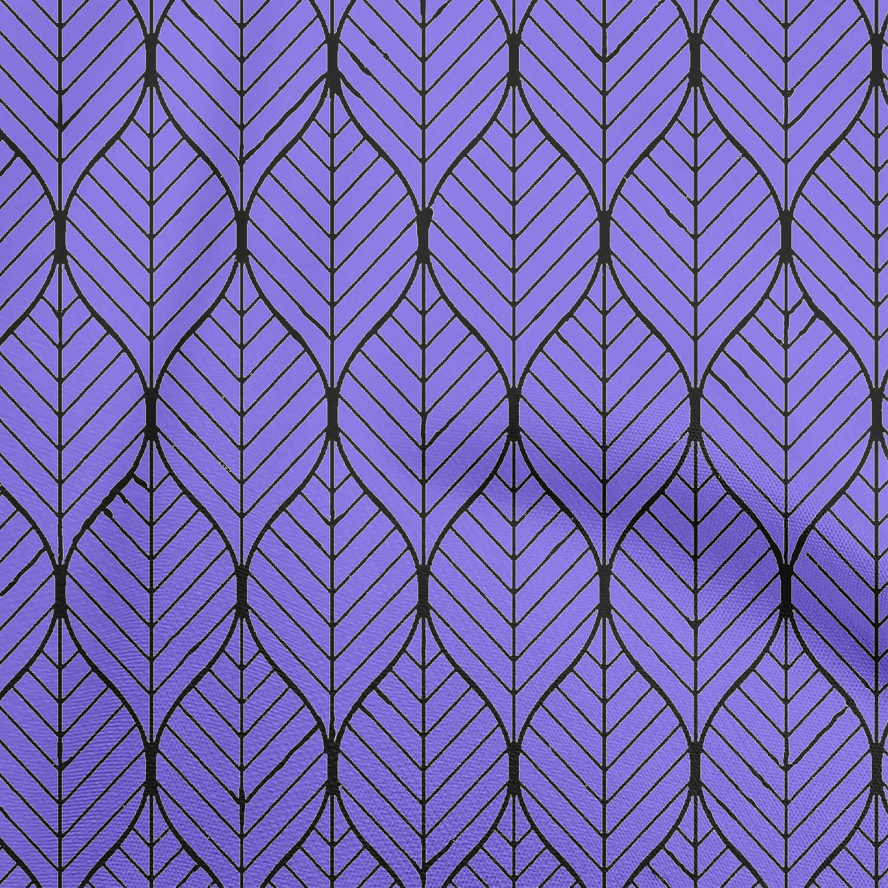 oneOone Viscose Chiffon Medium Purple Fabric Geometric Ogee Dress ...