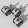 Chair Casters Smooth Movement Wheel Heavy Duty Load Capacity Simple ...