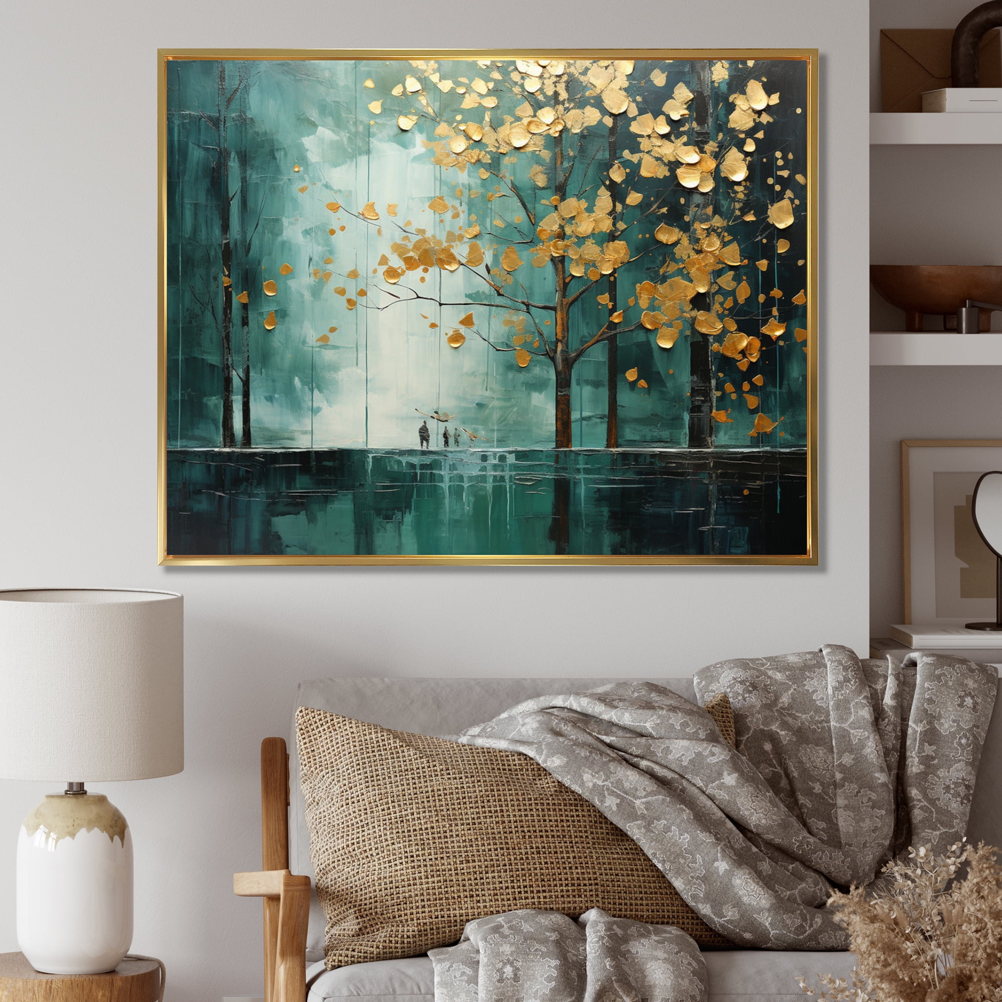 Click here for Designart Forest Framed Wall Art  Emerald Canopy B... prices