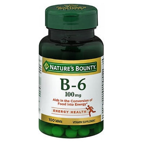 Suplemento de vitamina B6 de Nature's Bounty, 100 mg, 100 tabletas x4 | Bodega Aurrera en línea