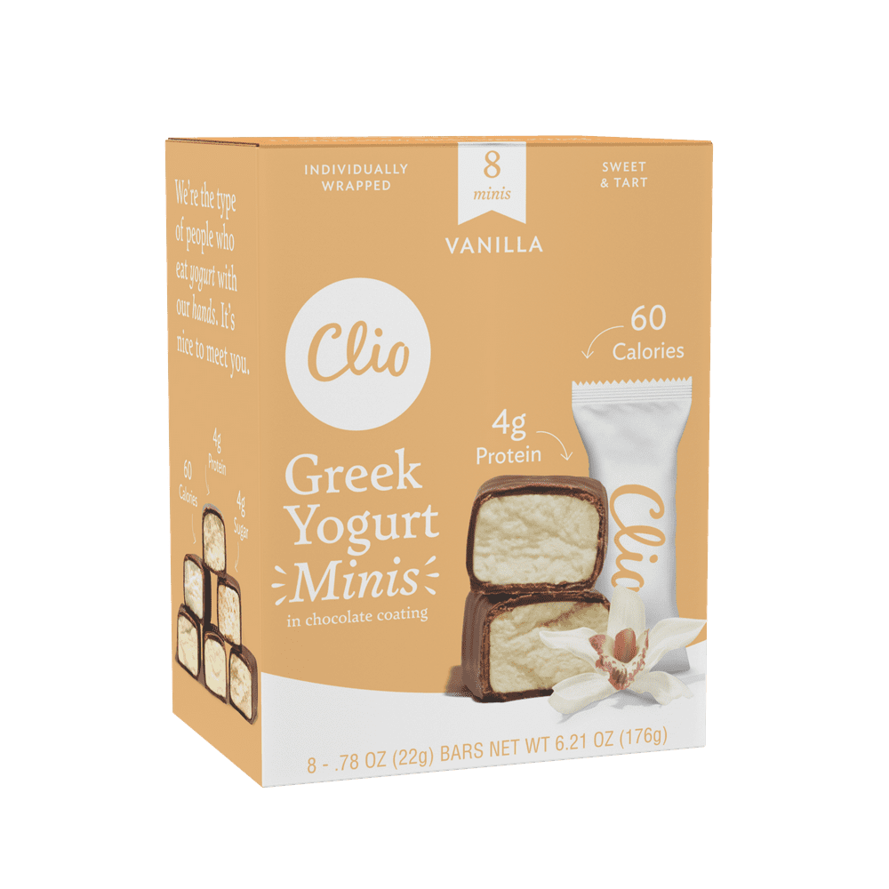 Clio Greek Yogurt Minis, Vanilla, 6.2 Oz, 8CT - Walmart.com - Walmart.com