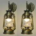 Miumaeov 2pack Antique Lantern Wall Lamp Sconce Wall Light Hallway ...
