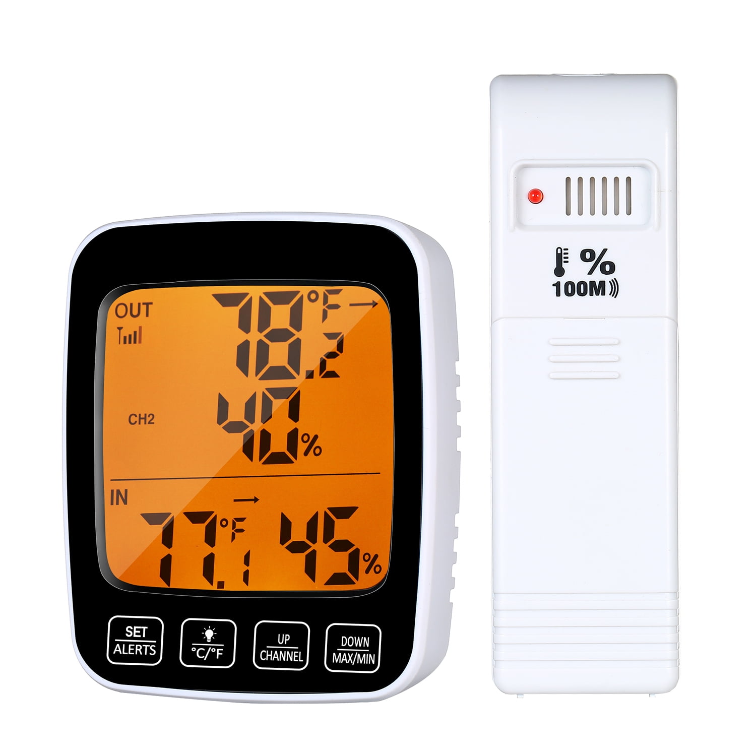Digital Temperature & Humidity Meter Thermo-hygrometer °C/°F ...