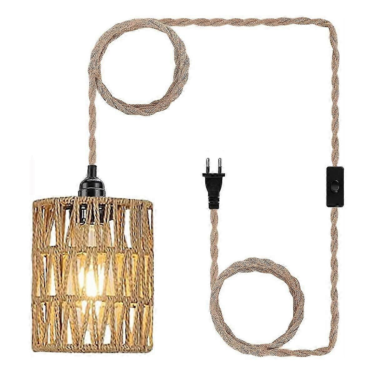 Click here for Chenyihong Boho Plug-In Hanging Pendant Light With... prices