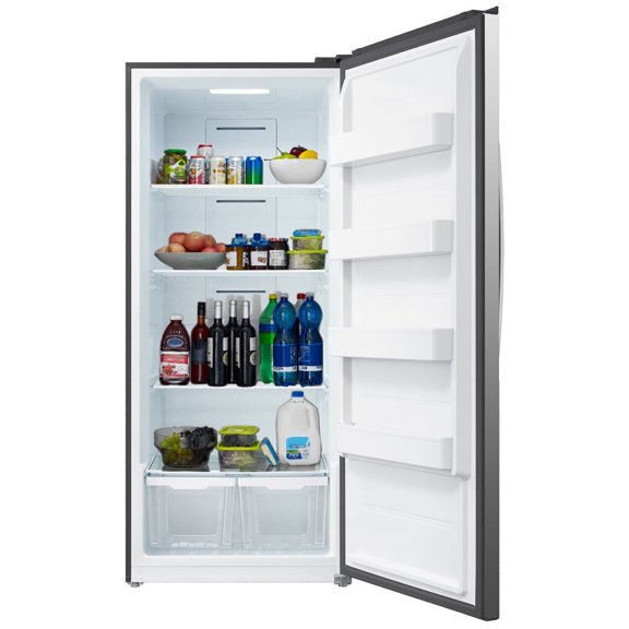 Midea 18.7 Cu. Ft. Bottom Mount Refrigerator, Stainless Steel ...