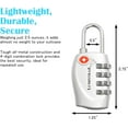 Lumintrail TSA Approved Locks, 4 Digit Combination Luggage Locks TSA ...