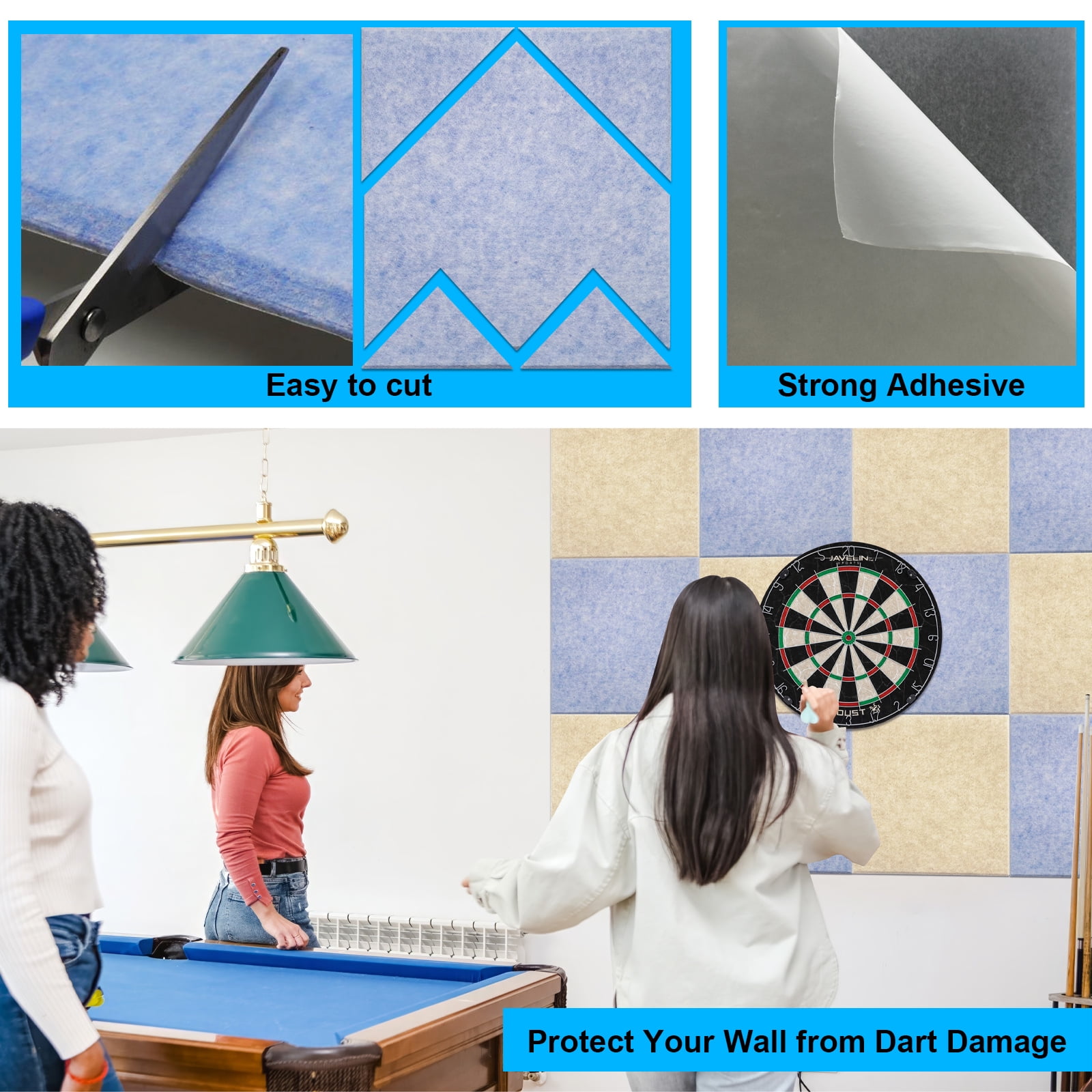 AGCAN Felt Bulletin Board, Large Felt Wall Tiles Australia | Ubuy