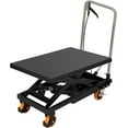 M optimized Hydraulic Lift Cart 500 lbs Load Capacity 28.50 inch Raised ...