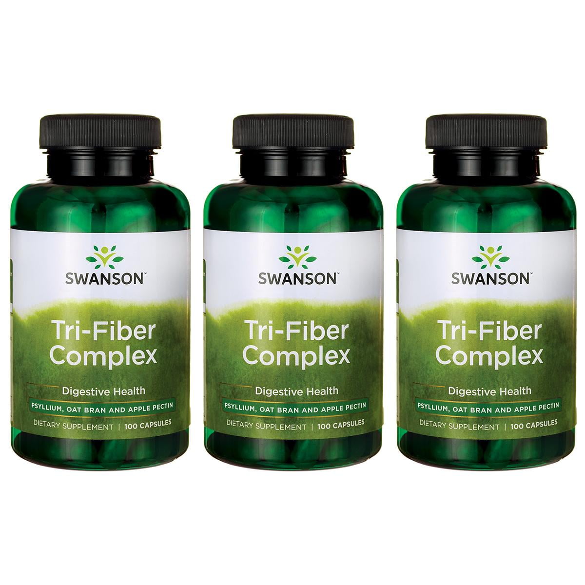 Swanson Tri-Fiber Complex 100 Caps 3 Pack - Walmart.com