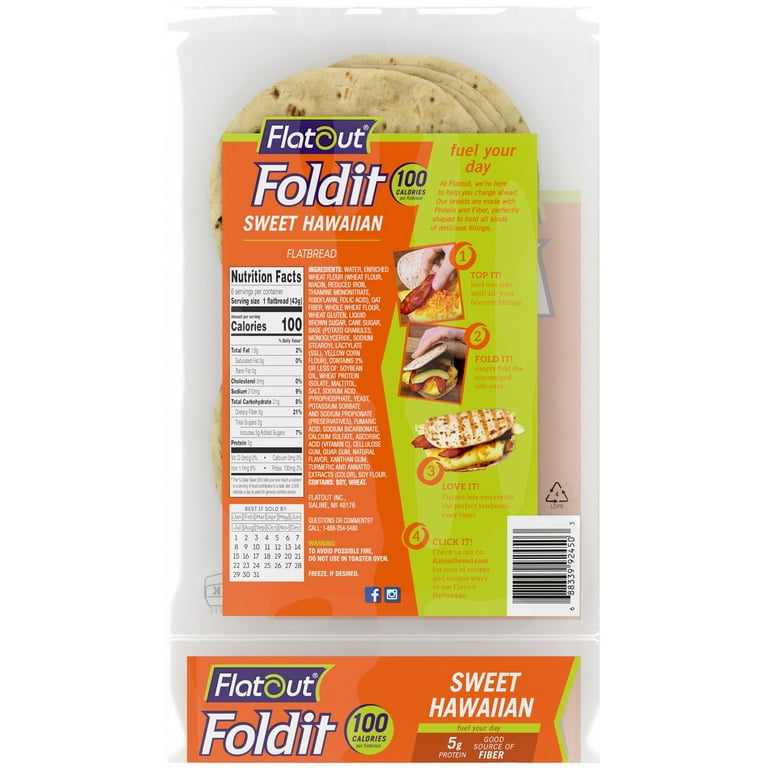 Flatout Foldit Everything Artisan Flatbread 6Ct Hy-Vee, 46% OFF