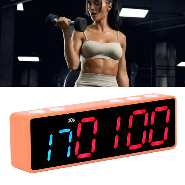Gym Timer LED Interval Timer Count Down Up Clock Fitness Timer Clock Workout Interval Timer For ...