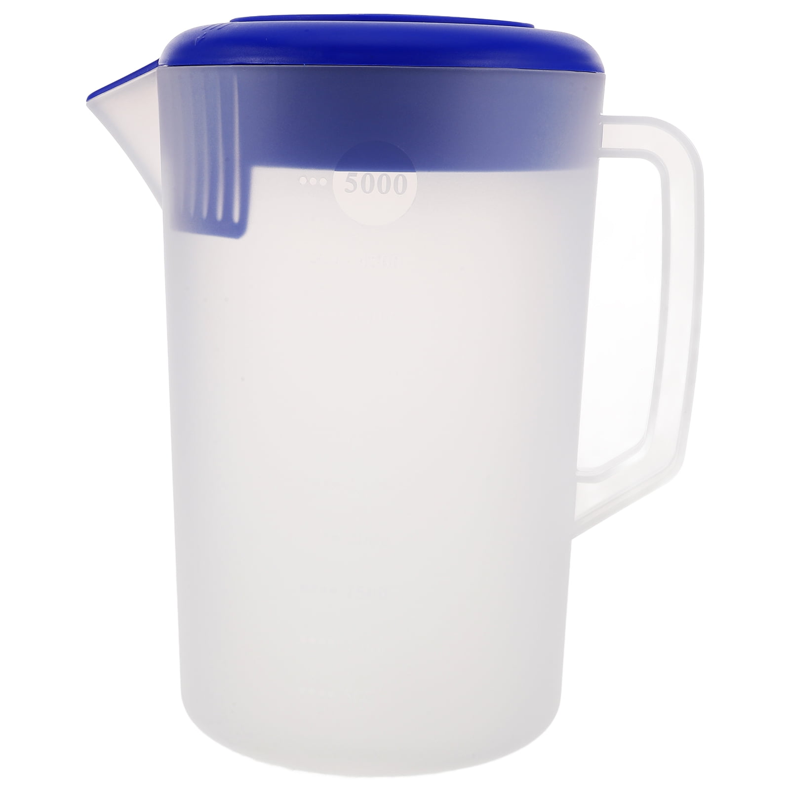 Plastic Pitcher with Lid and Handle 5 L Water Juice Pitcher Ice Tea ...