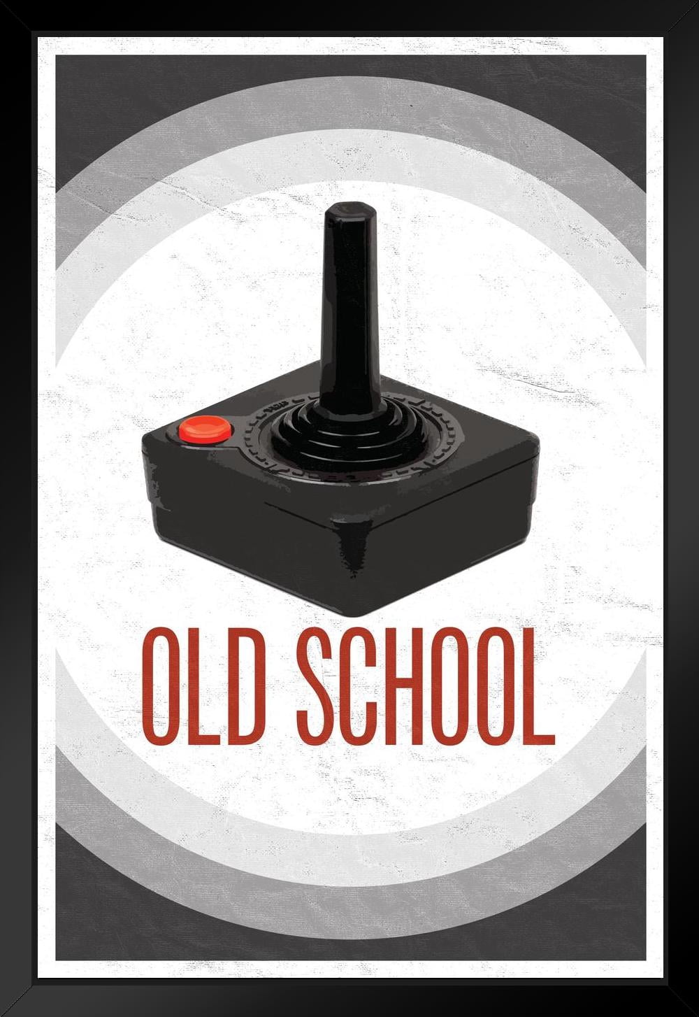 Old School Throwback Retro Video Game Controller II Black Wood Framed ...