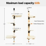 Mewoofun Cat Climbing Shelves Cat Tree, 4-Levels Over Door Cat Climber ...